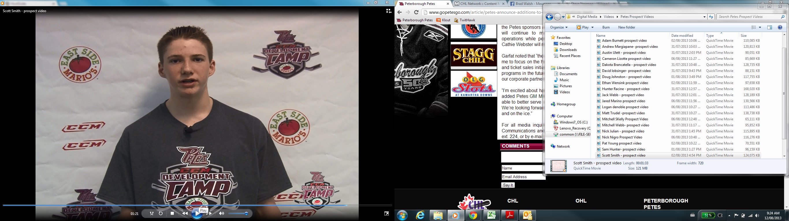 Meet the Prospects Segment 9 - Scott Smith - Peterborough Petes