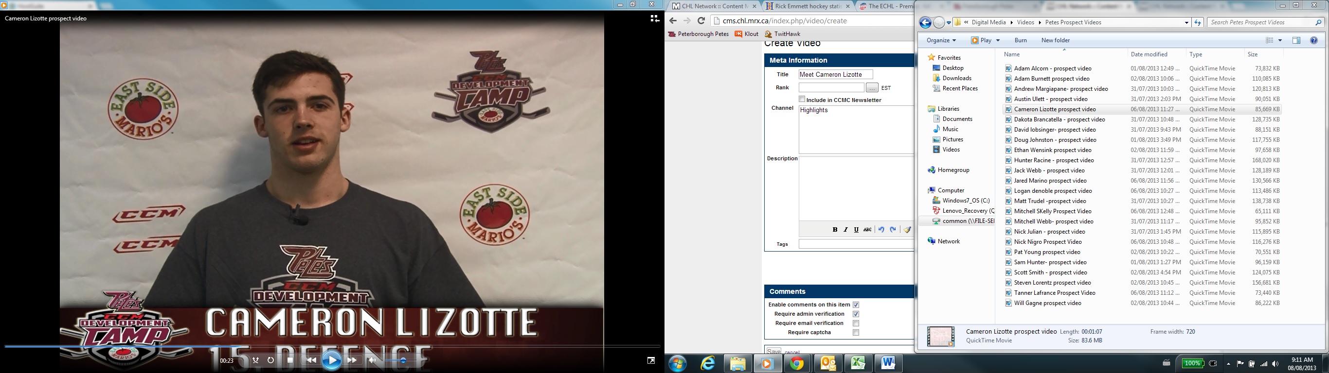 Meet the Prospects Segment 7 - Cameron Lizotte - Peterborough Petes