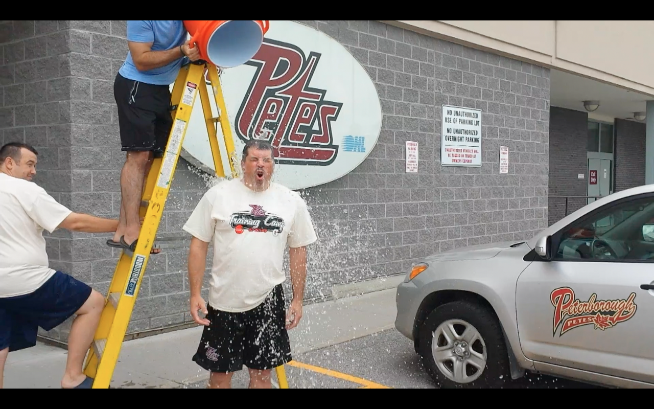 ALS Ice Bucket Challenge - Jody Hull & Mike Oke - Peterborough Petes