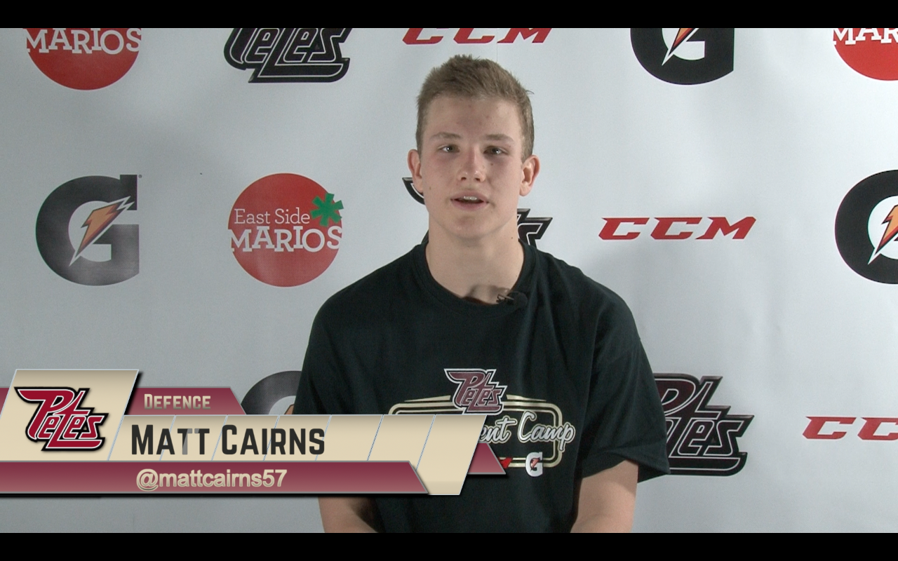 Matt Cairns - Meet the Petes Prospects - Peterborough Petes