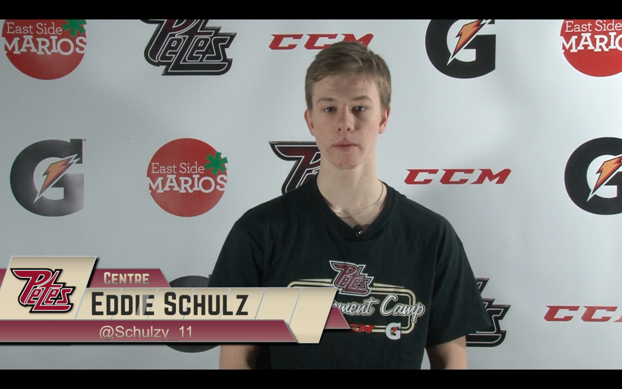 Eddie Schulz - Meet the Petes Prospects - Peterborough Petes