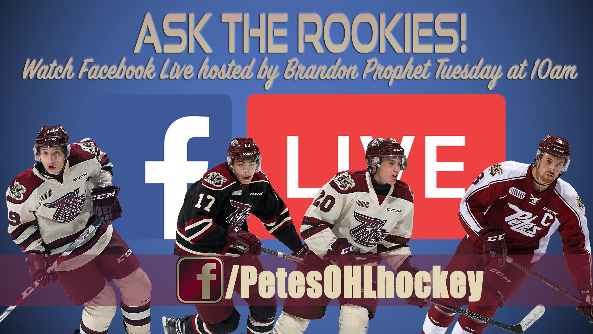 Facebook LIVE with Brandon Prophet and the Rookies - Tuesday at 10am ...