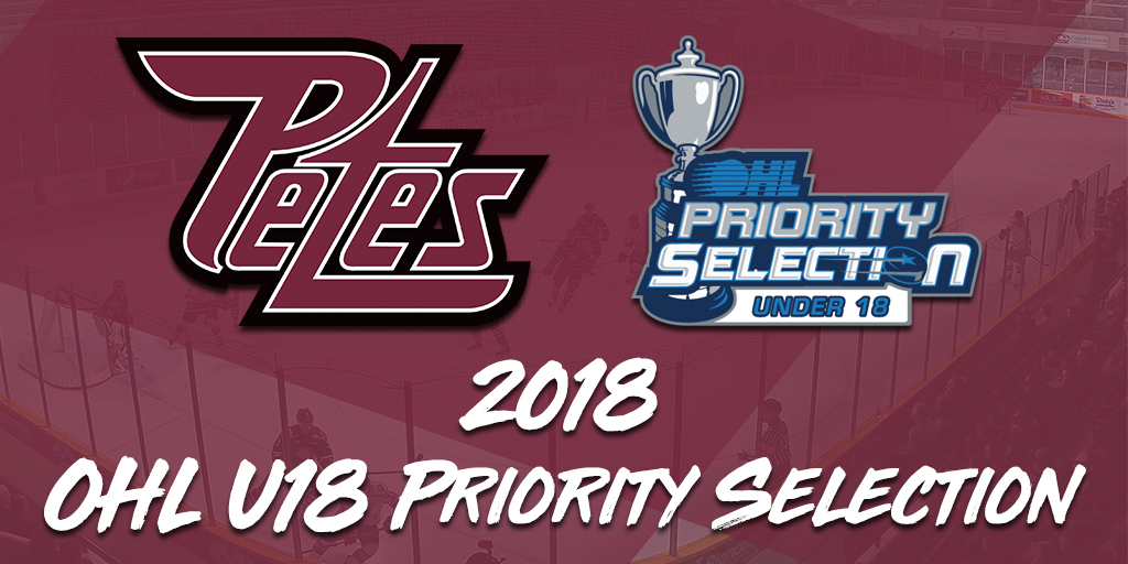 Petes to Add Prospects through 2018 OHL Under-18 Priority Selection ...