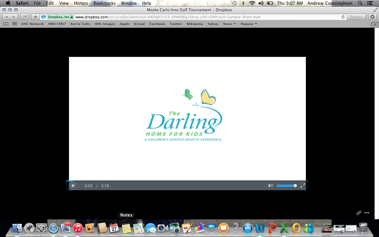 Darling Foundation Video - General - Barrie Colts