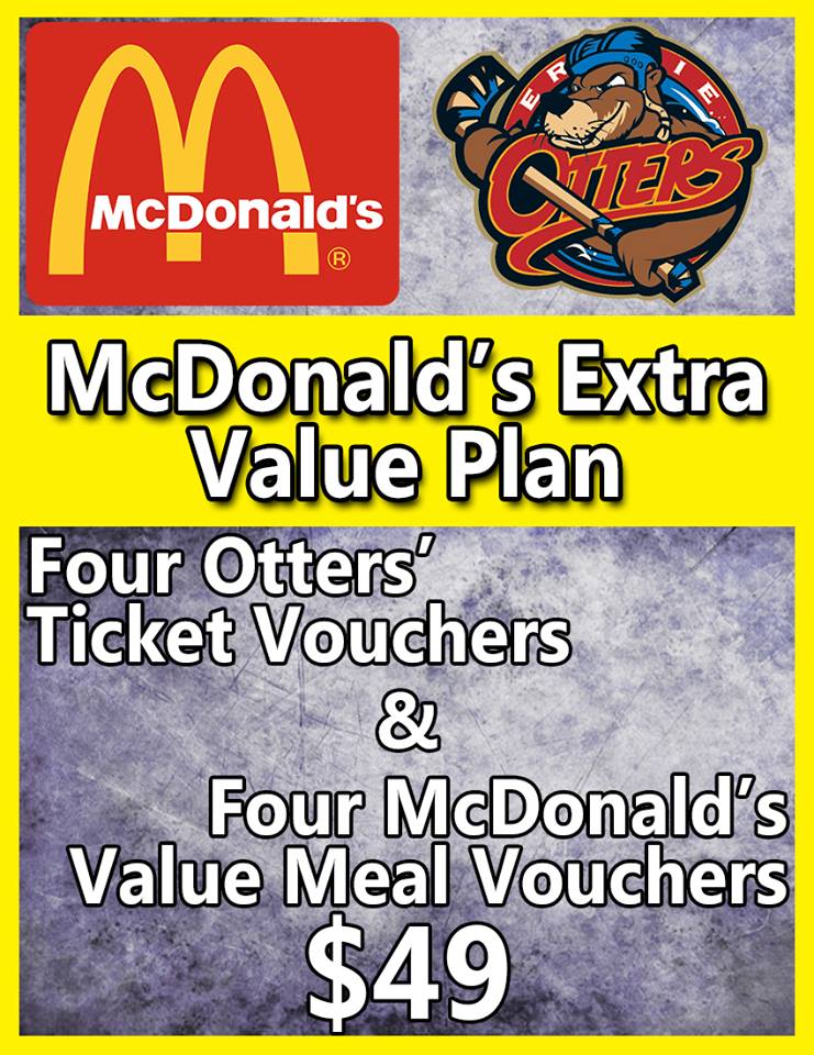 Otters, McDonald's team up for Value Plan - Erie Otters