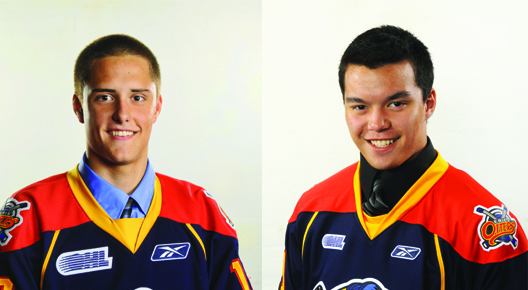 Betz and Wood sign with Otters - Erie Otters