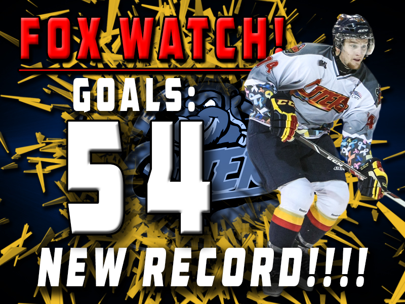 Dane Fox Record Tribute - Erie Otters