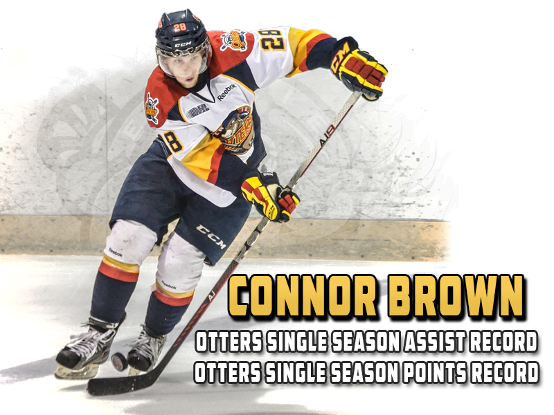 Connor Brown Record Tribute - Erie Otters