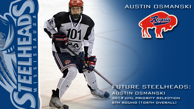 Austin Osmanski commits to the Steelheads - Mississauga Steelheads