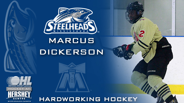 Marcus Dickerson commits to the Mississauga Steelheads - Mississauga ...