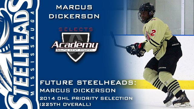 Future Steelheads: Marcus Dickerson - Mississauga Steelheads