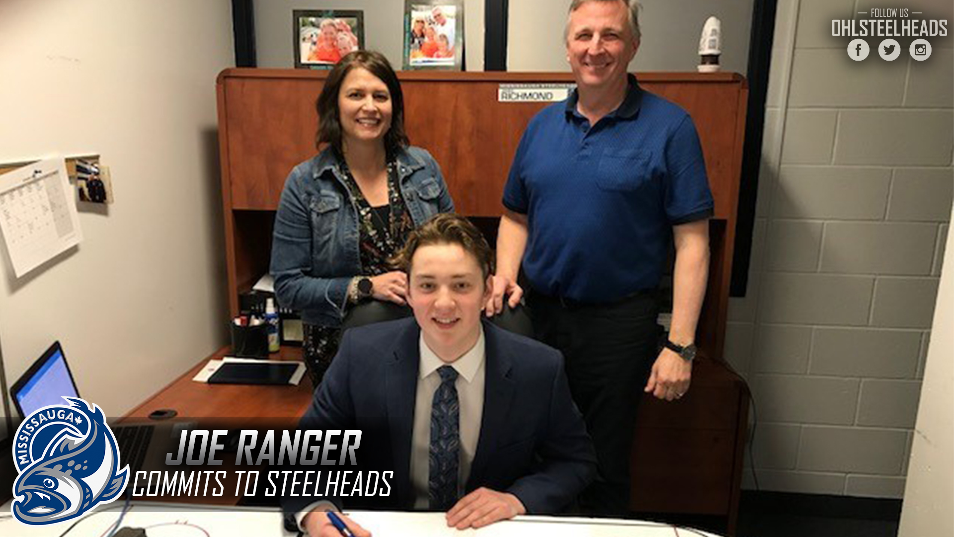 Joe Ranger Commits to Steelheads - Mississauga Steelheads