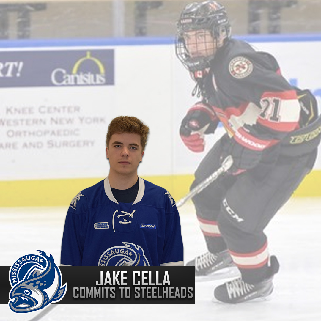 Jake Cella Commits to Steelheads - Brampton Steelheads