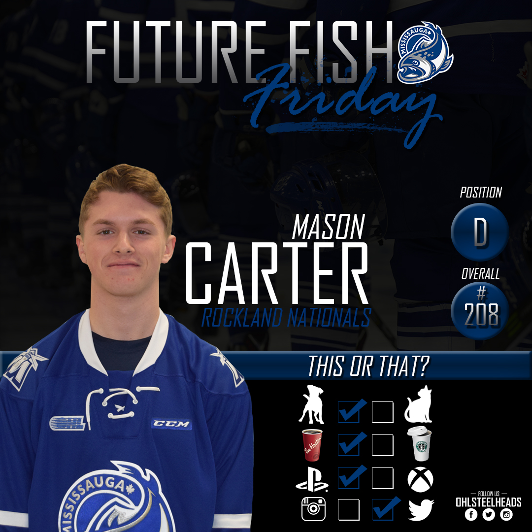 Future Fish Friday: Mason Carter - Mississauga Steelheads