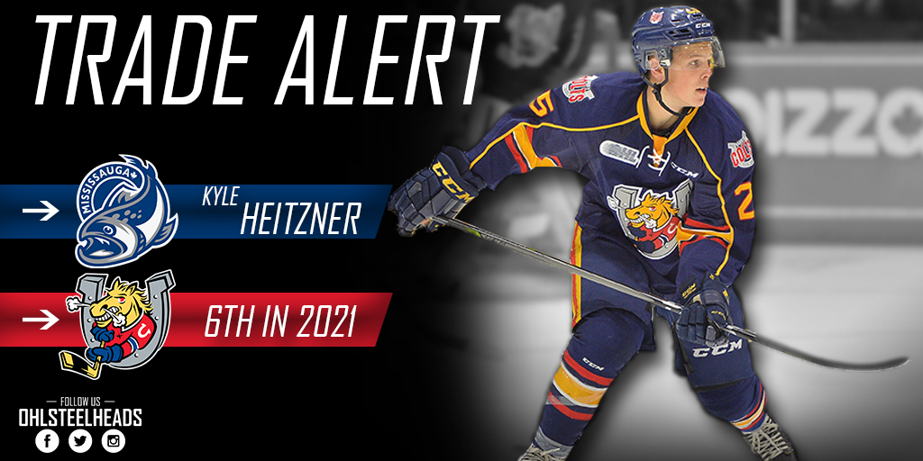 Steelheads Acquire Kyle Heitzner from Barrie - Brampton Steelheads