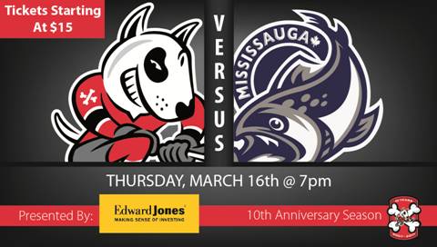 IceDogs Face Visiting Steelheads at Meridian Centre - Niagara IceDogs