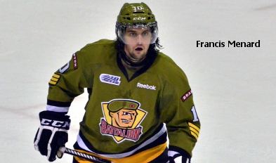 Battalion, Menard meet the Petes - North Bay Battalion