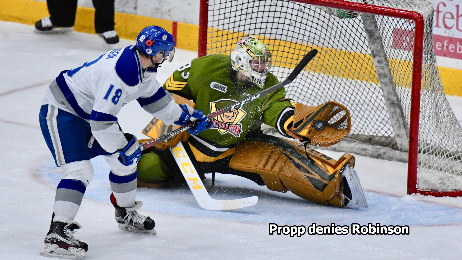 Wolves nip Troops late - North Bay Battalion