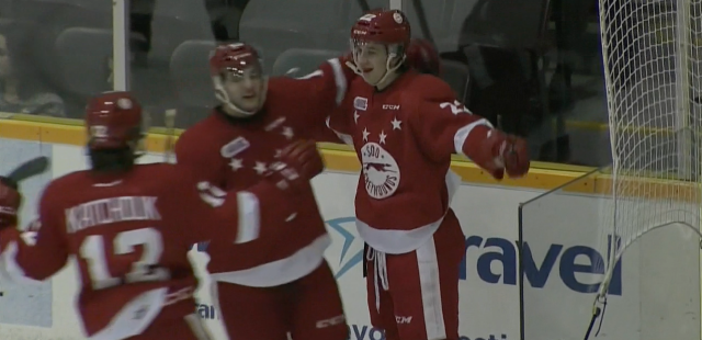 Liam Hawel - First OHL Goal - Ontario Hockey League