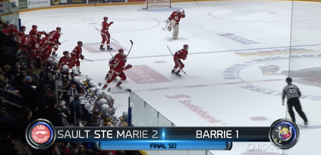DEC. 17 Sault Ste Marie at Barrie - Ontario Hockey League