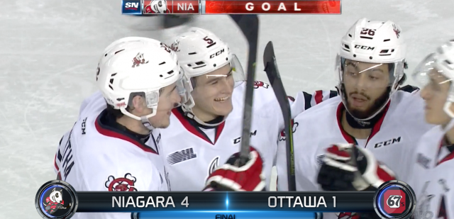 JAN. 15 Niagara at Ottawa - Ontario Hockey League