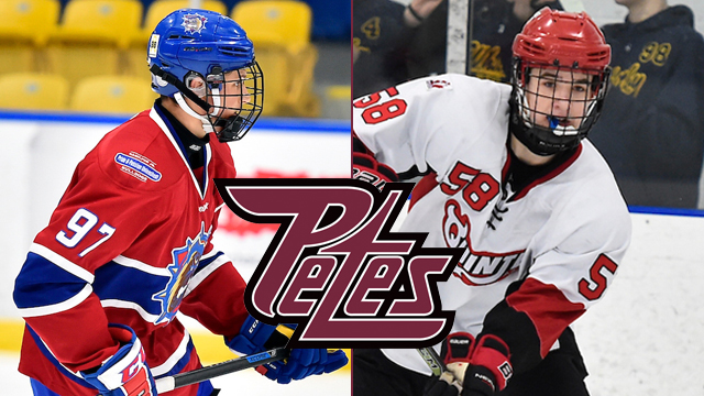 Beraldo and Supryka Commit to Petes - Ontario Hockey League