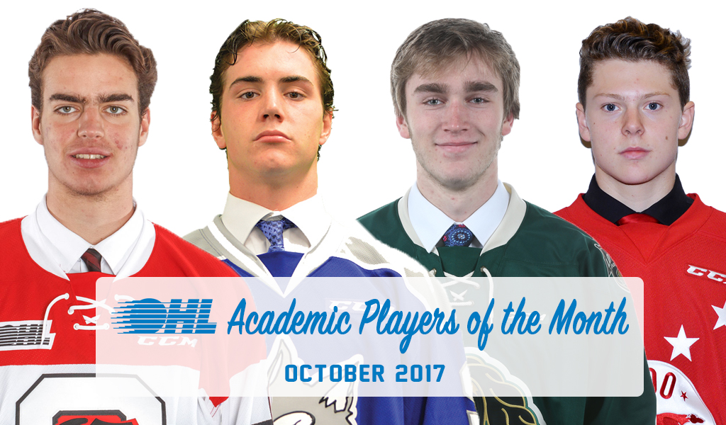 OHL Academic Players for October - Soo Greyhounds