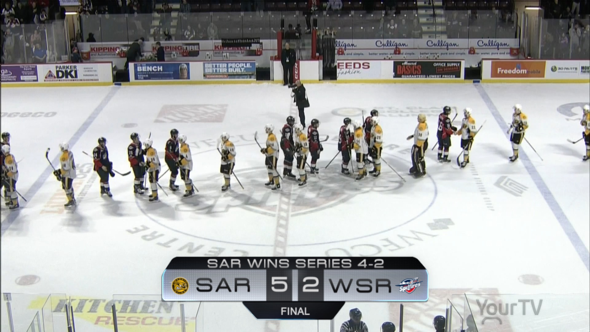 Apr. 1/18 - GM6 - SAR (5) - WSR (2) - Ontario Hockey League