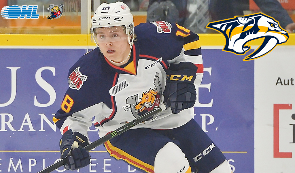 Colts' Magwood signs with Predators - Ontario Hockey League