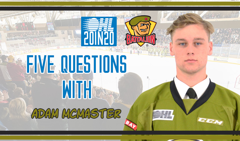 Five Pre-Season Questions with Adam McMaster - Ontario Hockey League