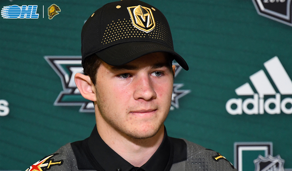 Knights' Cotter signs with Golden Knights - Ontario Hockey League