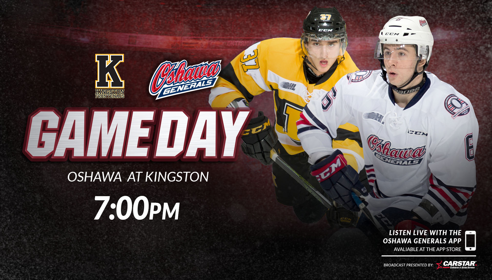 GAME DAY: GENS VS FRONTENACS - Oshawa Generals