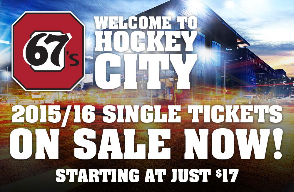 67's Single Game Ticket On Sale Now - Ottawa 67s
