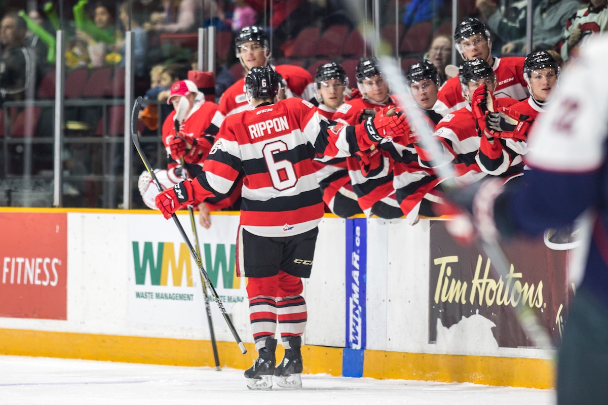 Rippon rips home first in Barber Poles - Ottawa 67s