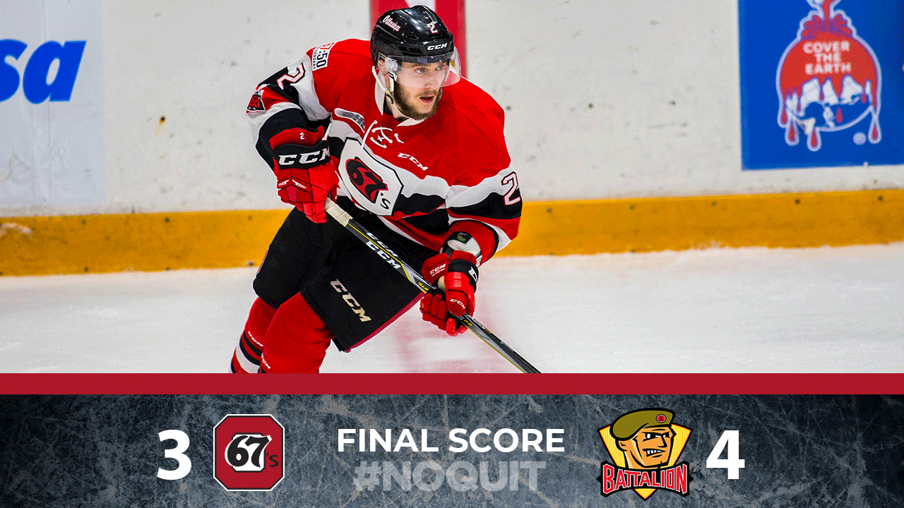 67's comeback falls just short in North Bay - Ottawa 67s