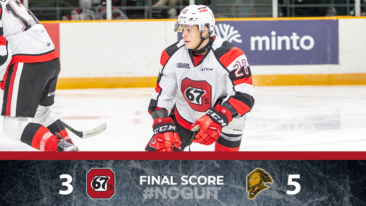 67's comeback falls just short in London - Ottawa 67s