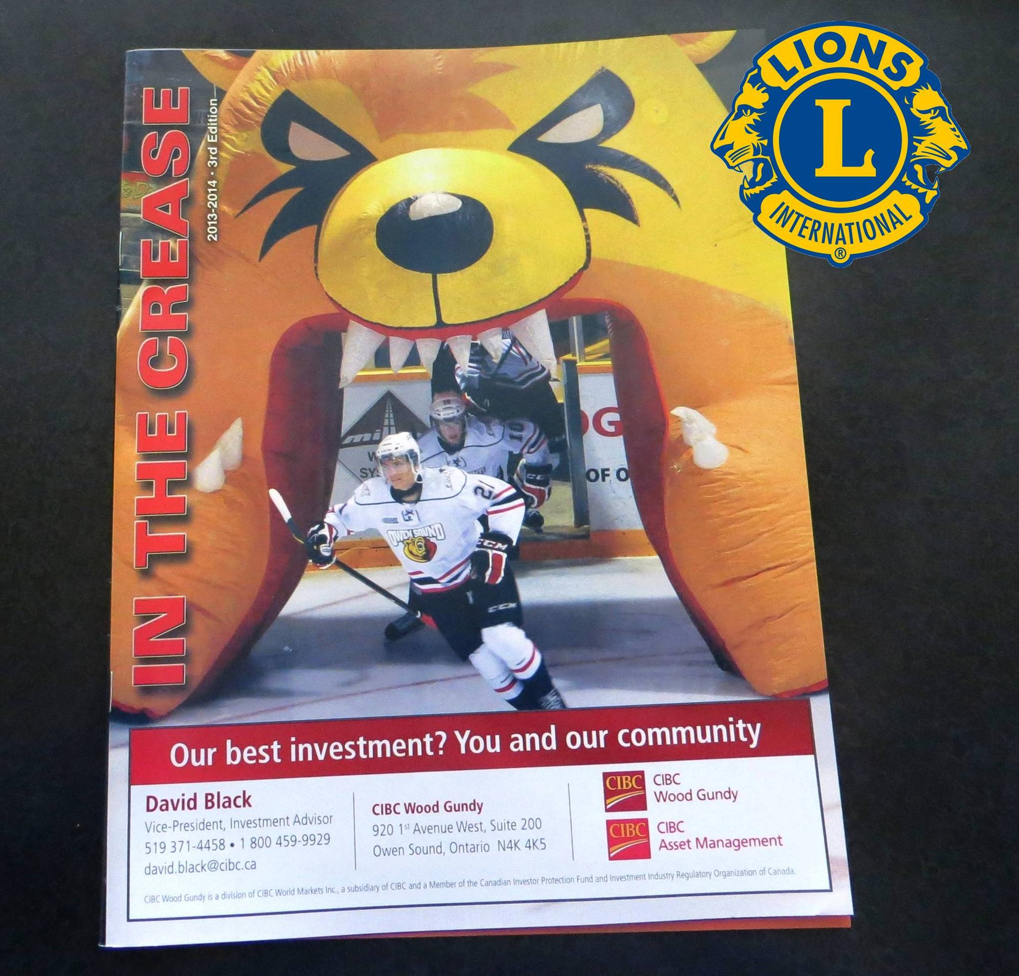 IN THE CREASE Game Night Program - Owen Sound Attack