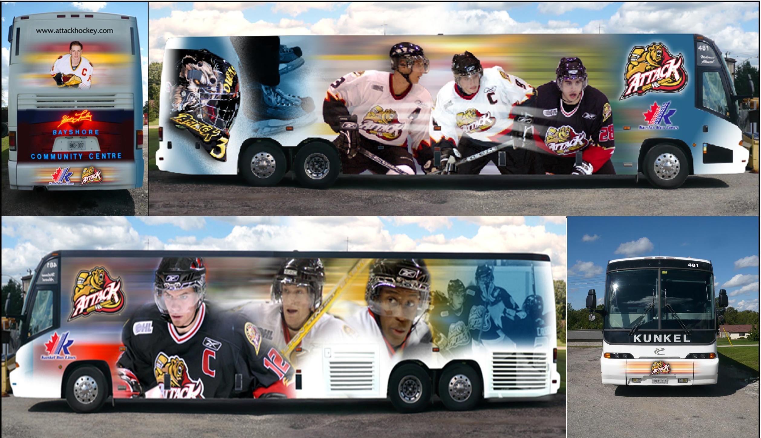 Attack Bus All Wrapped Up - Owen Sound Attack