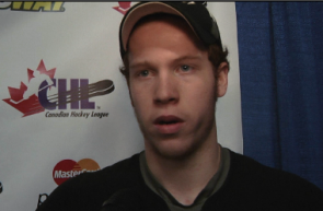 Jarrod Maidens pre-game - Owen Sound Attack