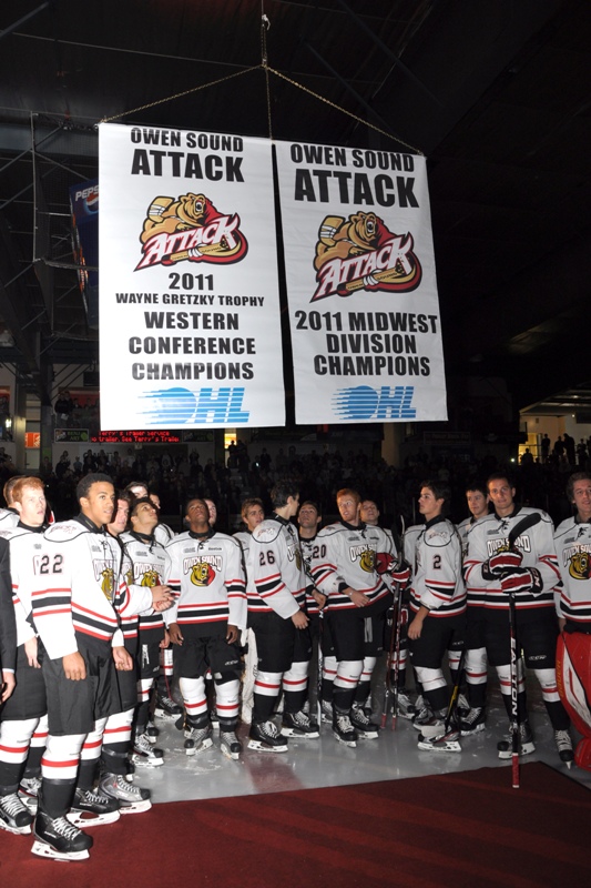 2011 Championship & Banner Raising - Owen Sound Attack