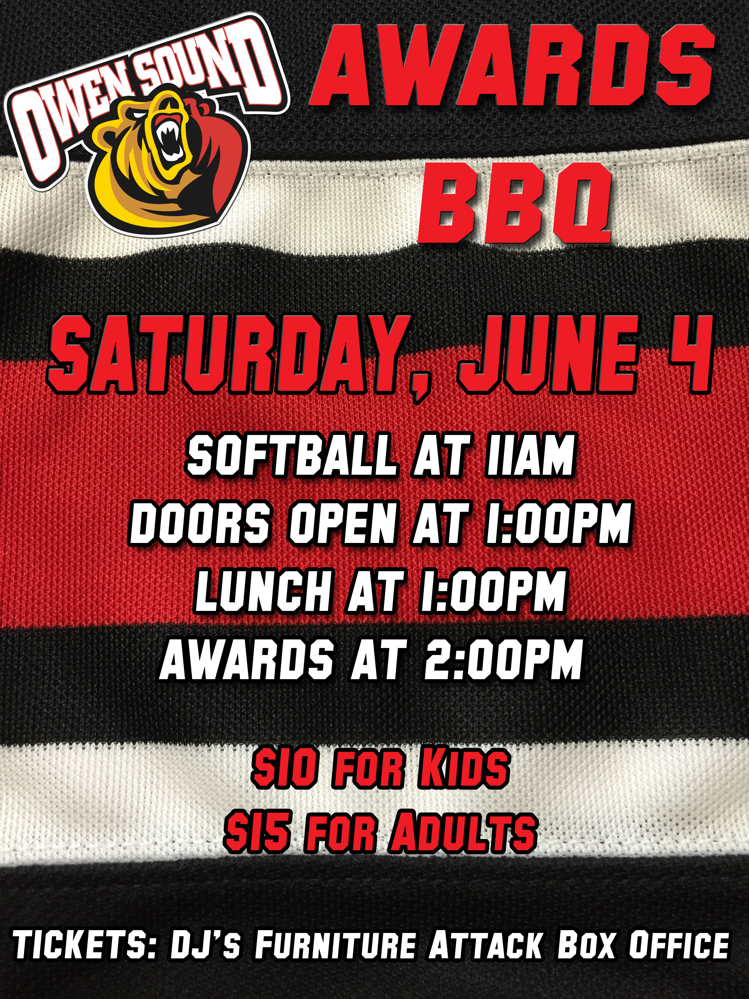 Attack announce awards BBQ - Owen Sound Attack