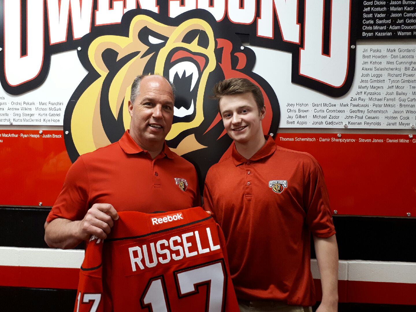 Attack ink Mitchell Russell to a Standard Player Agreement - Owen Sound ...