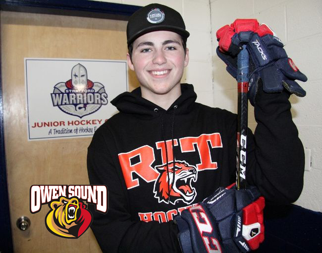 ATTACK ACQUIRE FORWARD KALEB PEARSON FROM FIREBIRDS - Owen Sound Attack