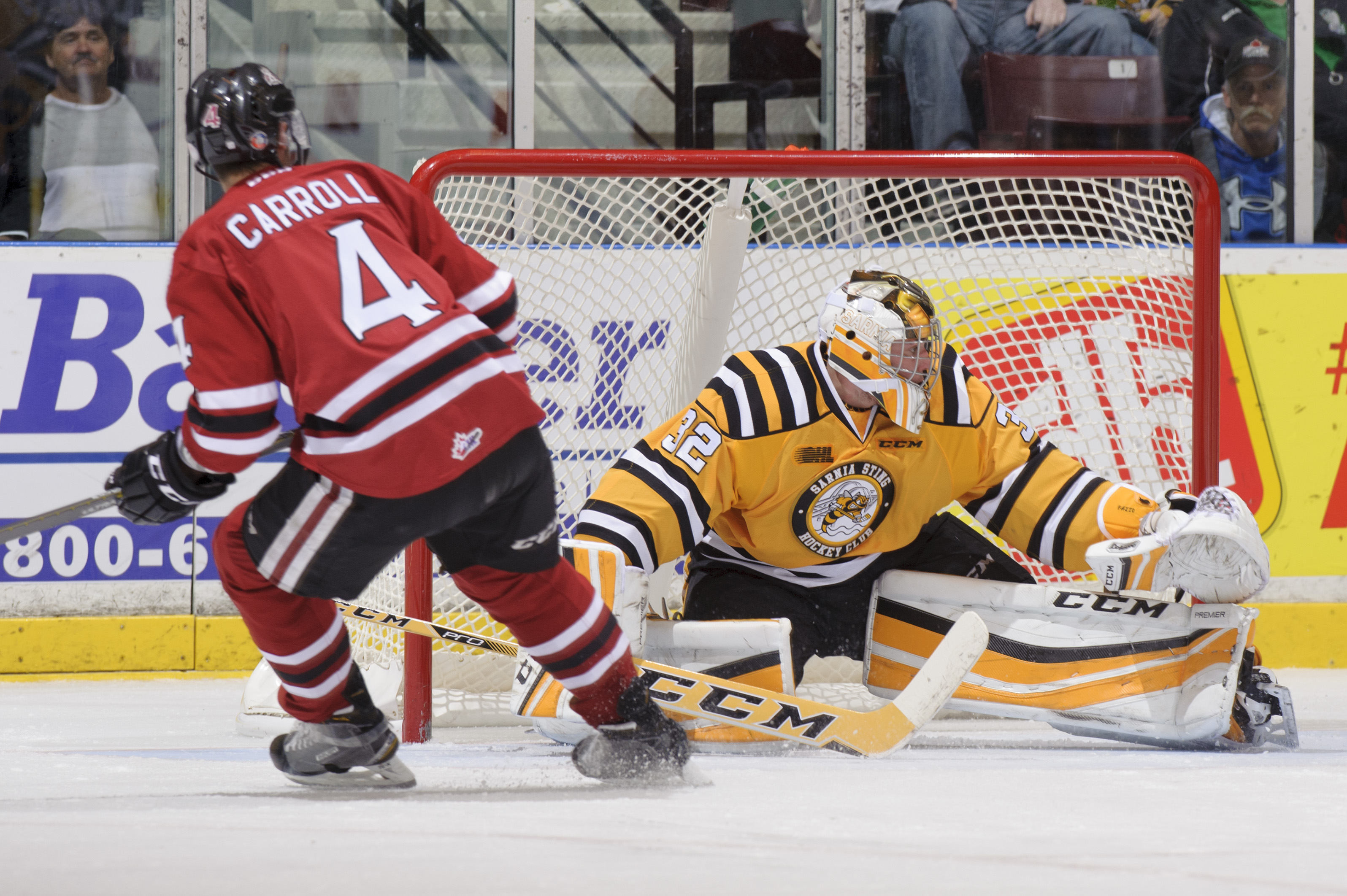 Sting roll in Guelph - Sarnia Sting