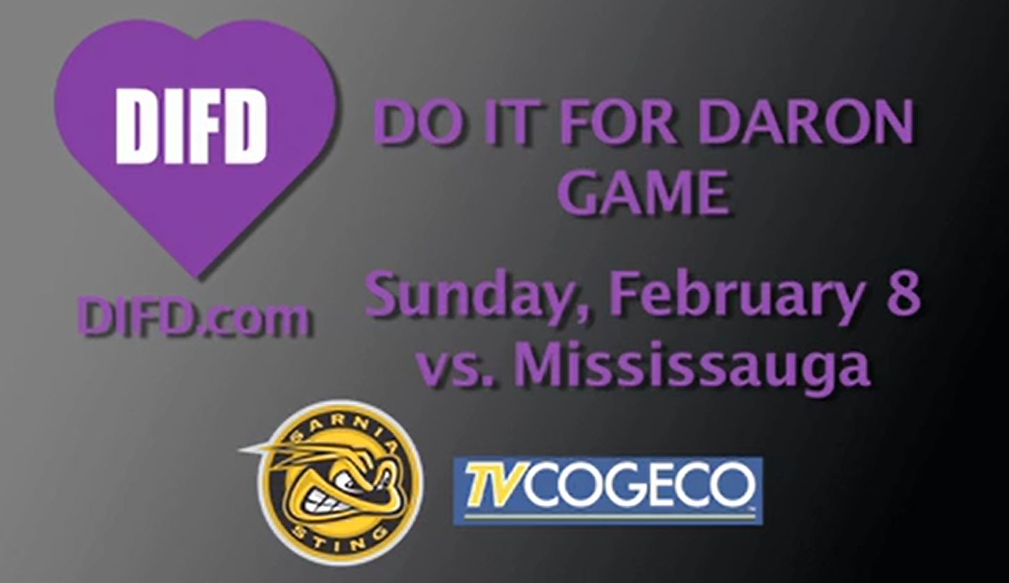 Sting to host D.I.F.D. Game - Sarnia Sting