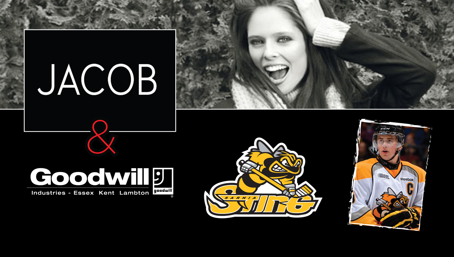 Nathan Chiarlitti On Hand at Goodwill - Sarnia Sting