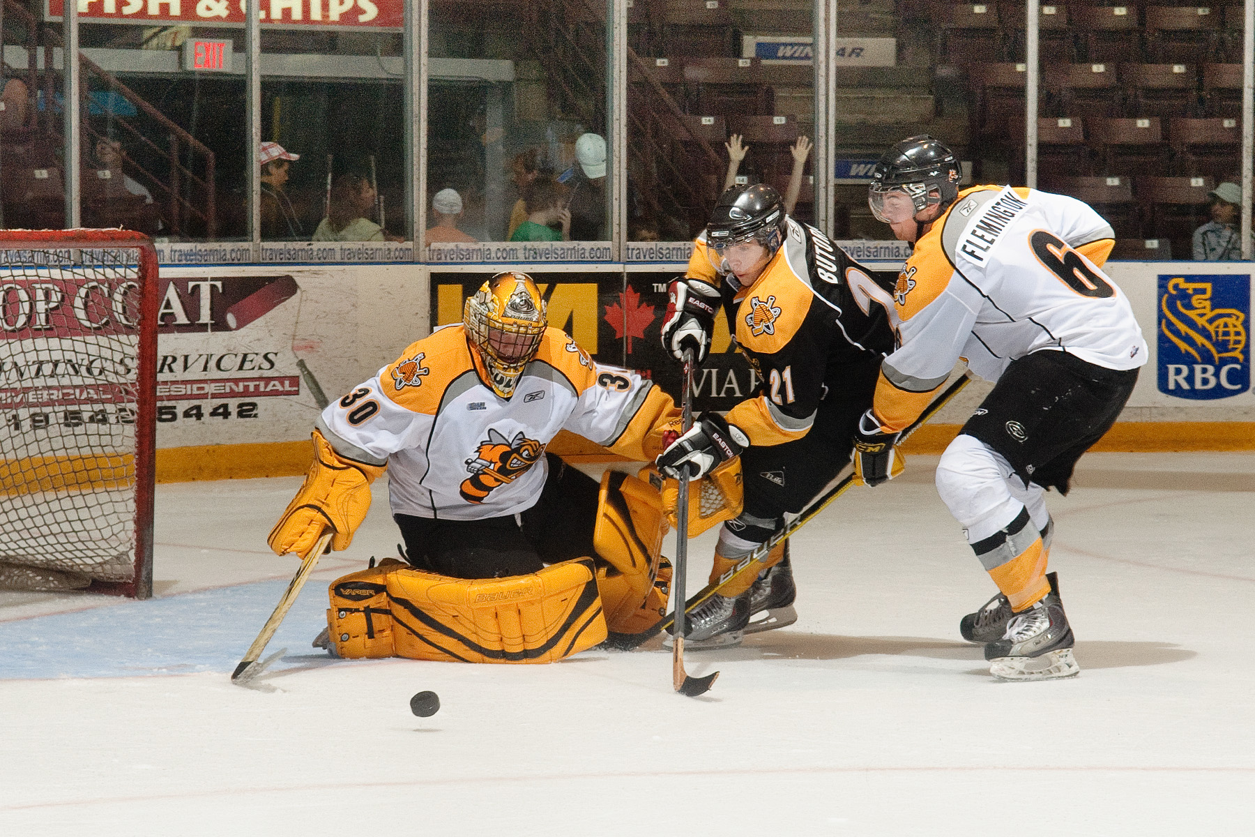 Black Takes Black and White Game - Sarnia Sting
