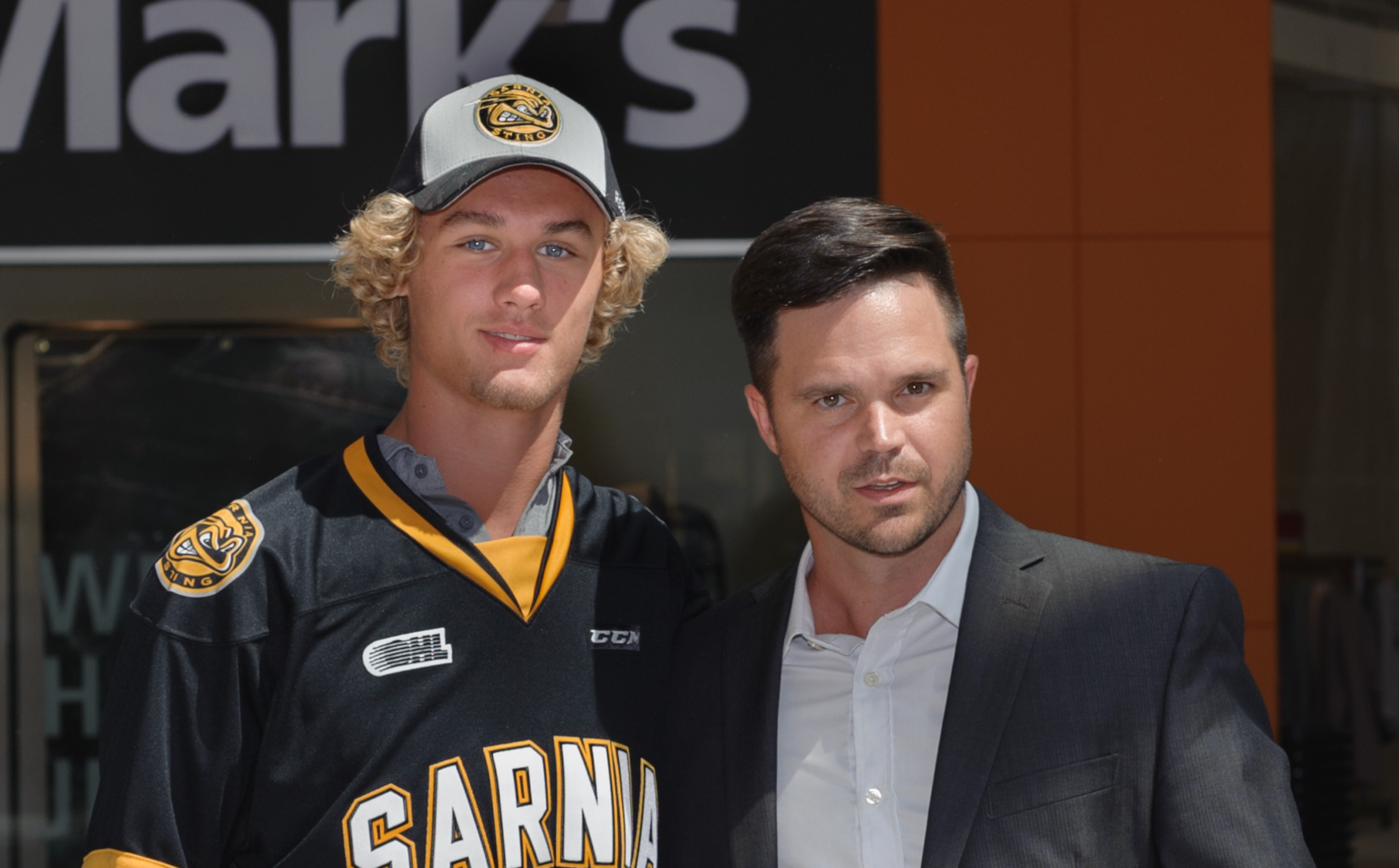 Sting Sign Kelton Hatcher - Sarnia Sting