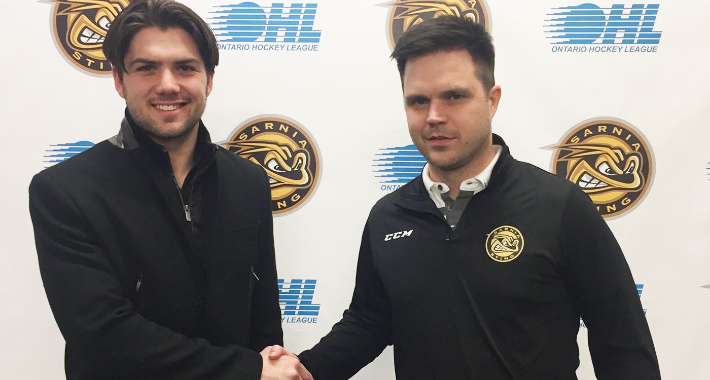 Mitch Eliot Commits to the Sting - Sarnia Sting