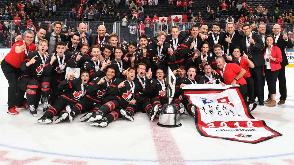 STING FORWARD JAMIESON REES & TEAM CANADA WIN GOLD AT 2018 HLINKA ...